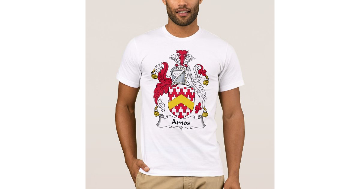 Amos Family Crest T-Shirt | Zazzle
