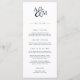 Ampersand Monogram Wedding Menu Card | Zazzle