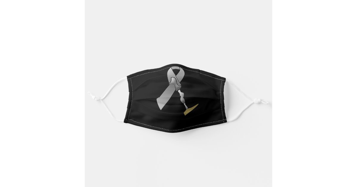 Amputee Awareness Ribbon Adult Cloth Face Mask | Zazzle
