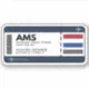 AMS Amsterdam Boarding Pass - Airport Ticket Sticker | Zazzle