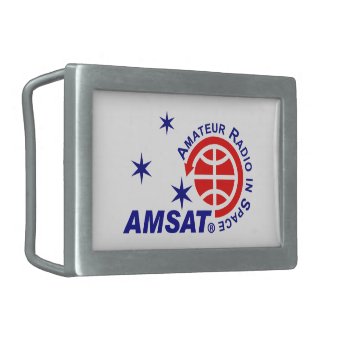 AMSAT Logo Belt Buckle | Zazzle