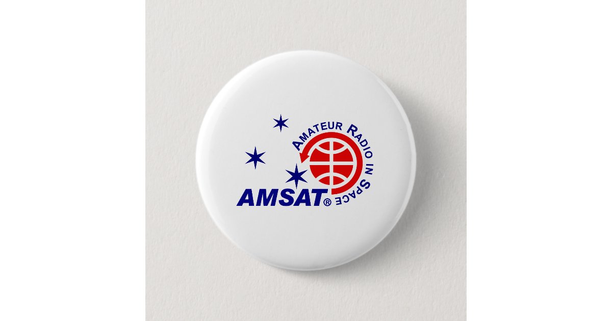 AMSAT Logo Button | Zazzle