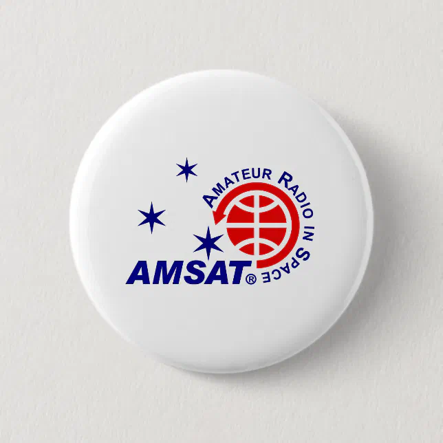 AMSAT Logo Button | Zazzle