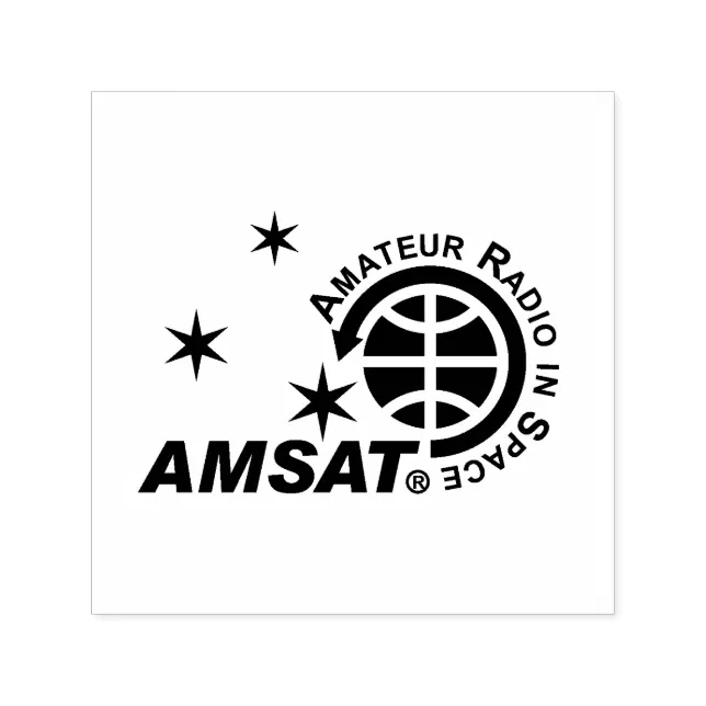 AMSAT Logo Self-Inking Stamp | Zazzle