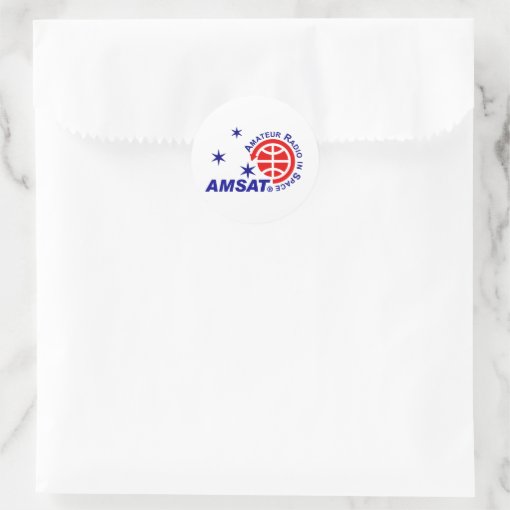 AMSAT Logo Sticker | Zazzle