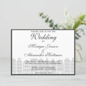 Amsterdam Canal Houses Dutch Wedding Invitation | Zazzle