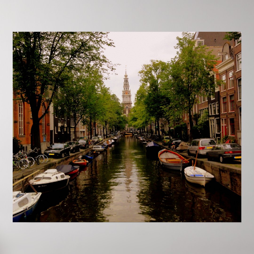 Amsterdam Canal Poster | Zazzle