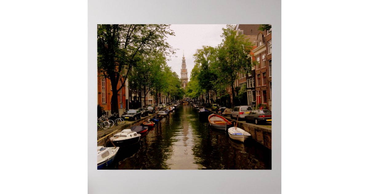 Amsterdam Canal Poster | Zazzle