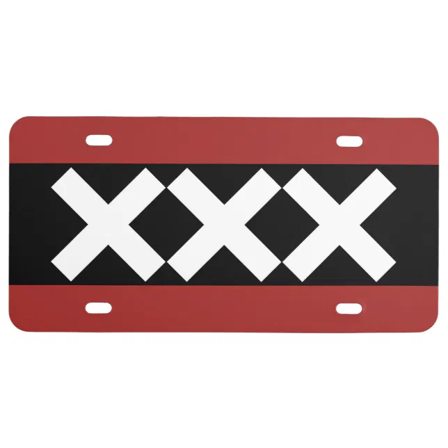 Amsterdam Coat of Arms Design License Plate | Zazzle