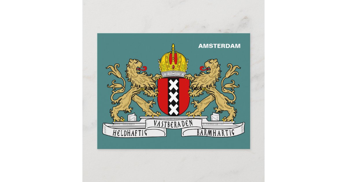 Amsterdam Coat of Arms Postcard | Zazzle