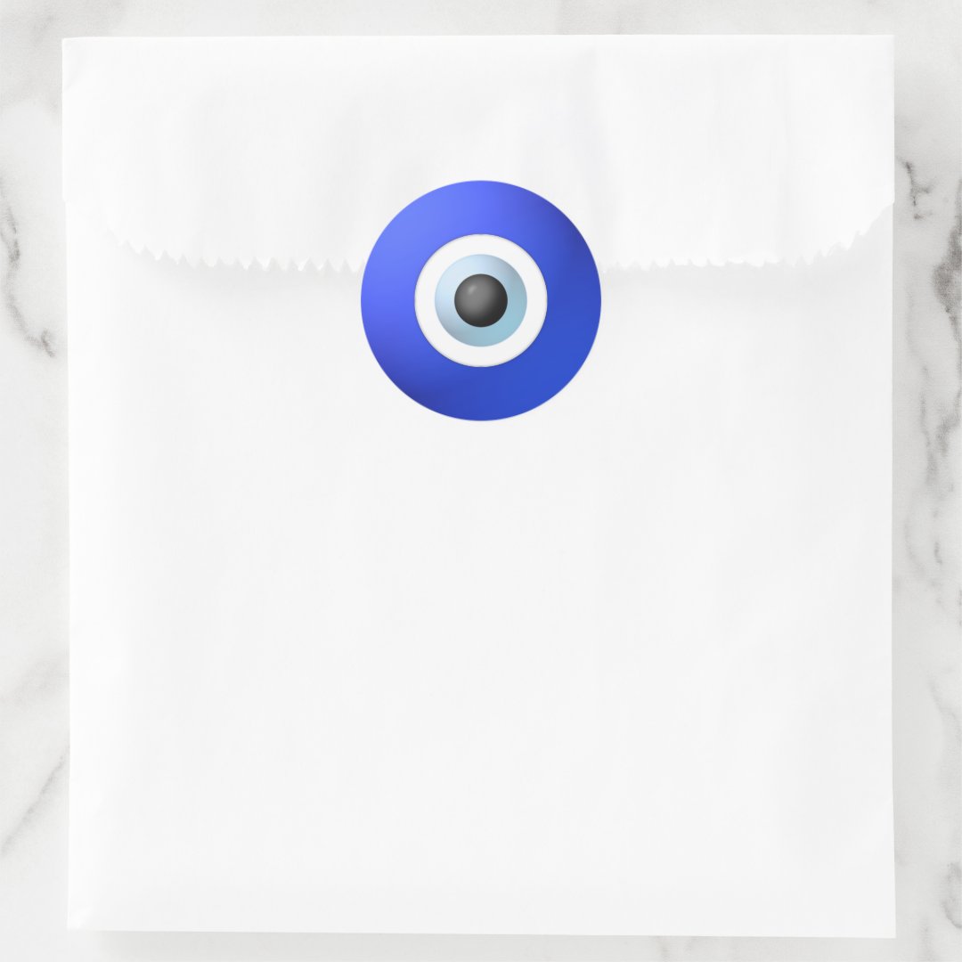 Amulet to Ward off the Evil Eye Classic Round Sticker | Zazzle