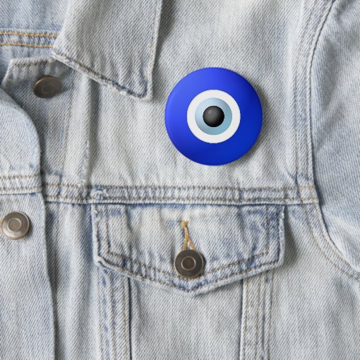 Amulet to Ward off the Evil Eye Pinback Button | Zazzle