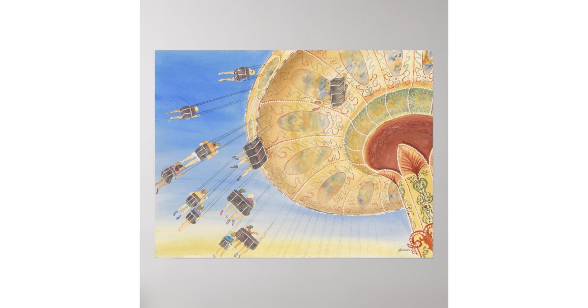 amusement ride poster | Zazzle