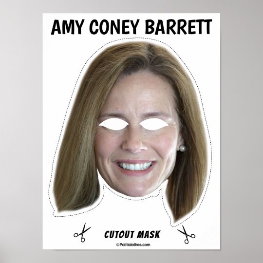 AMY CONEY BARRETT Halloween Mask Poster | Zazzle.com