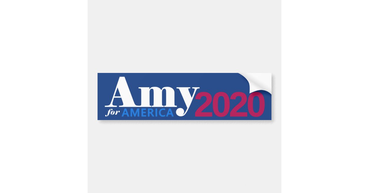 Amy for America Bumper Sticker | Zazzle