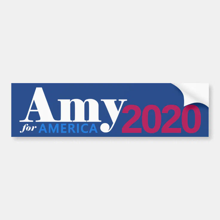Amy for America Bumper Sticker | Zazzle
