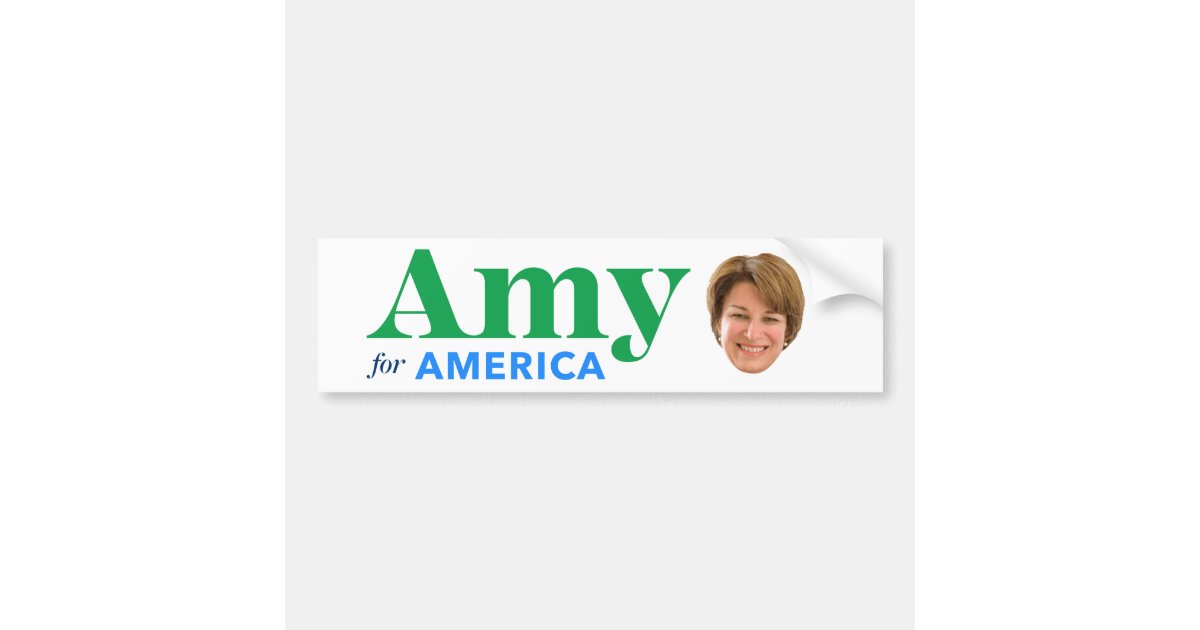 Amy for America Bumper Sticker | Zazzle