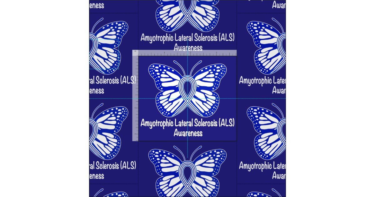 Amyotrophic Lateral Sclerosis ALS Fabric | Zazzle