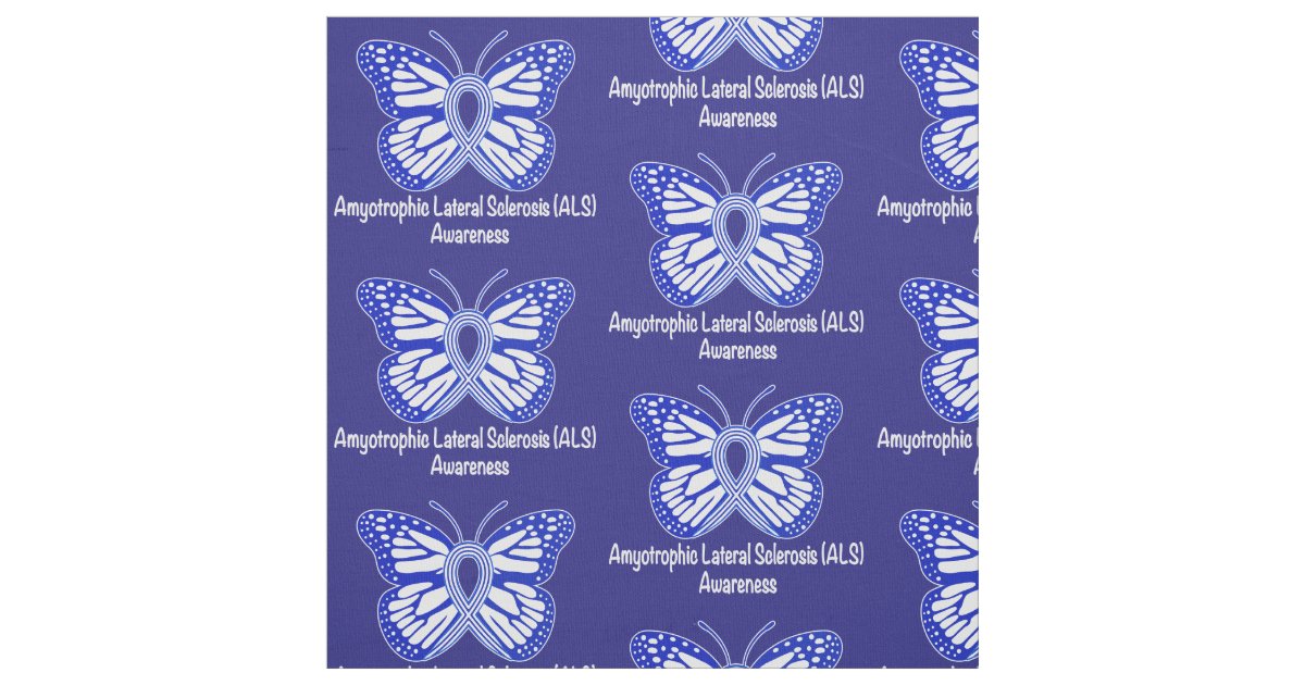 Amyotrophic Lateral Sclerosis ALS Fabric | Zazzle