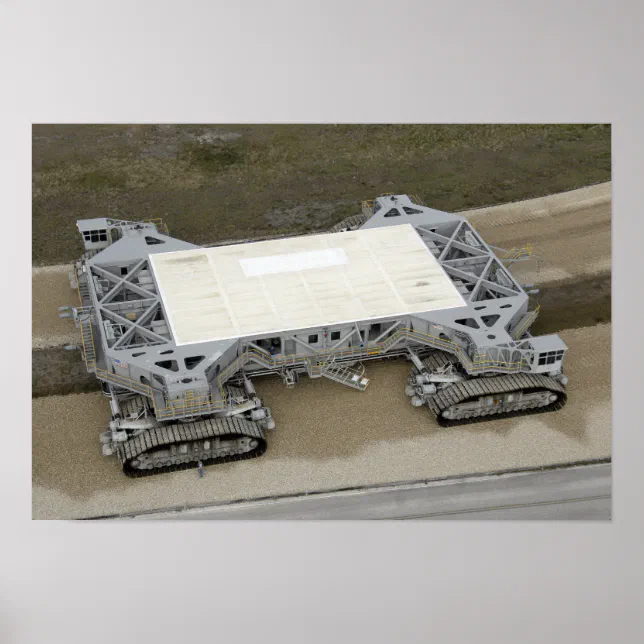 An aerial view of the crawler-transporter poster | Zazzle