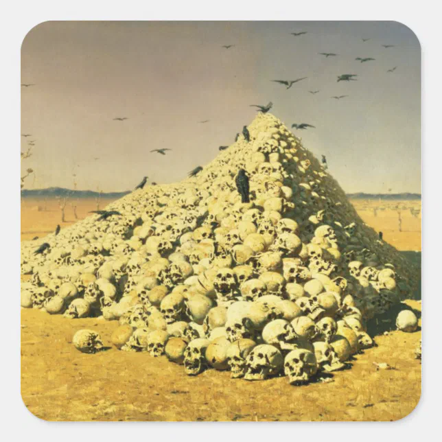 An Allegory of the 1871 War, 1871 Square Sticker | Zazzle