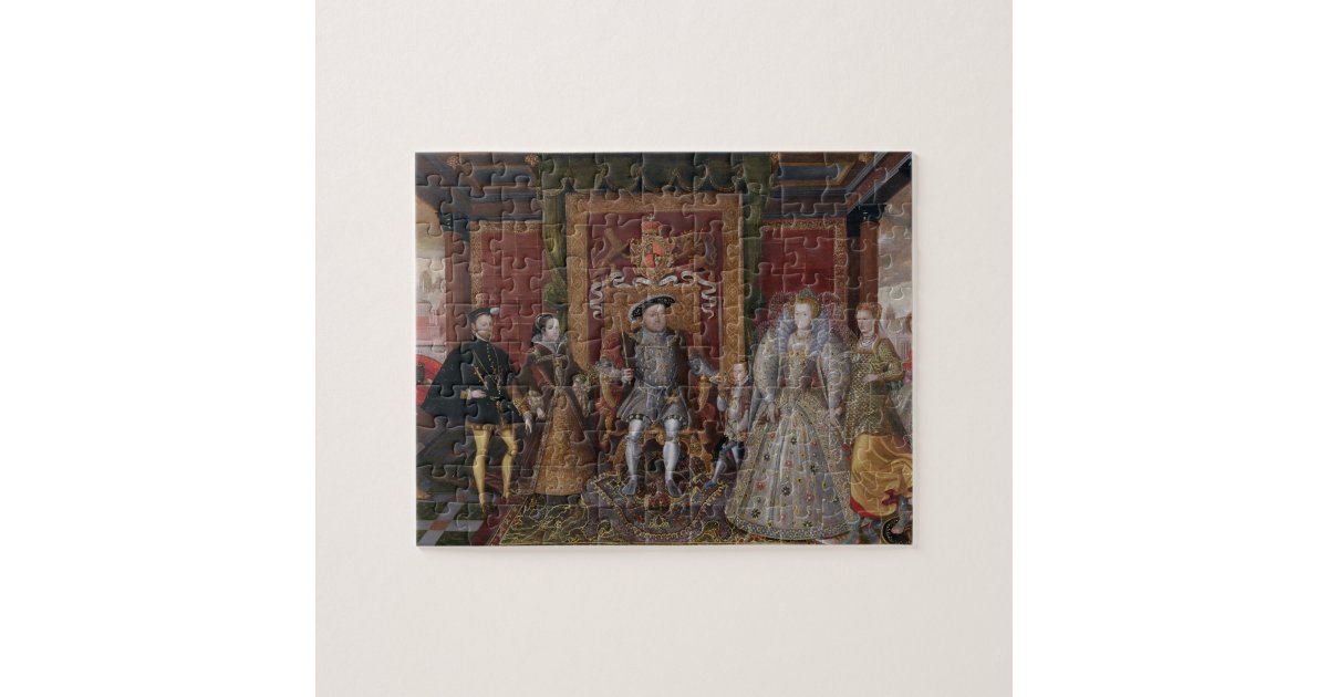 An Allegory of the Tudor Succession: The Family of Jigsaw Puzzle | Zazzle