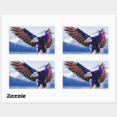 An American Eagle Rectangular Sticker | Zazzle