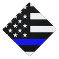 An American Thin Blue Line Display Graduation Cap Topper | Zazzle