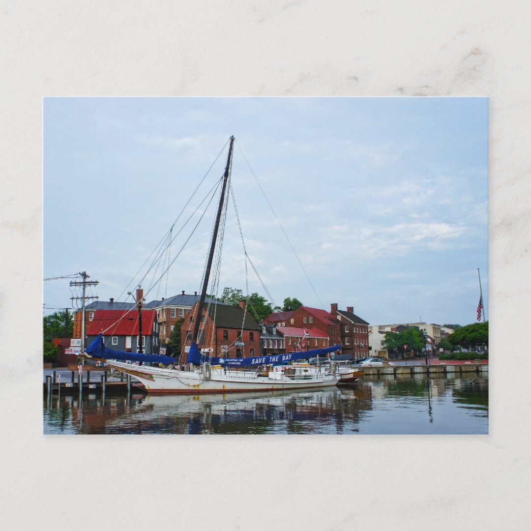 An Annapolis Sailboat Postcard | Zazzle