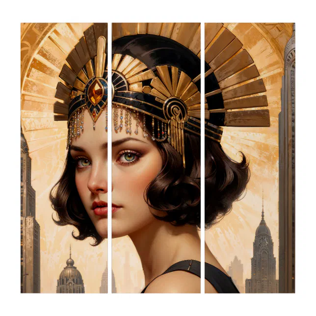 An Art Deco Damsel AI Concept Art by Xzendor7 | Zazzle