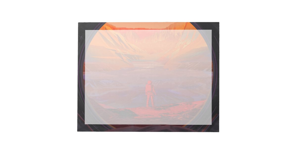 An Astronaut On Mars Notepad | Zazzle
