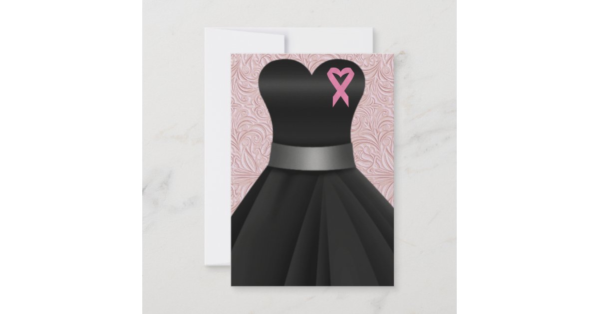 An Elegant Pink Ribbon Occasion - SRF Invitation | Zazzle