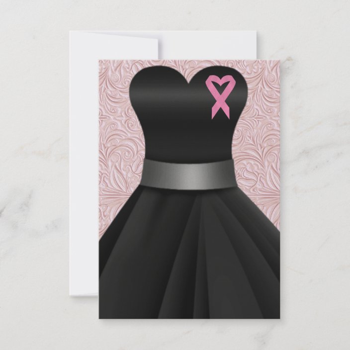 An Elegant Pink Ribbon Occasion - SRF Invitation | Zazzle.com