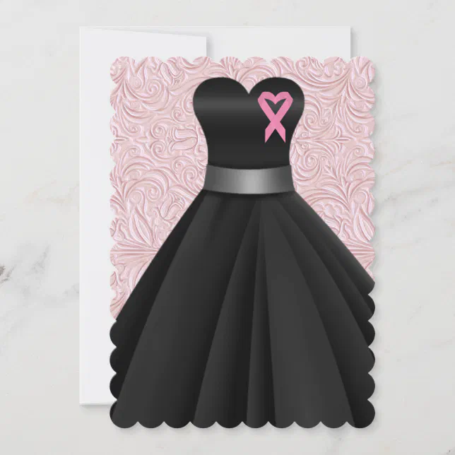 An Elegant Pink Ribbon / Other Occasion Invitation | Zazzle