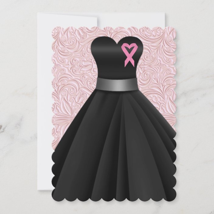 An Elegant Pink Ribbon / Other Occasion Invitation | Zazzle.com