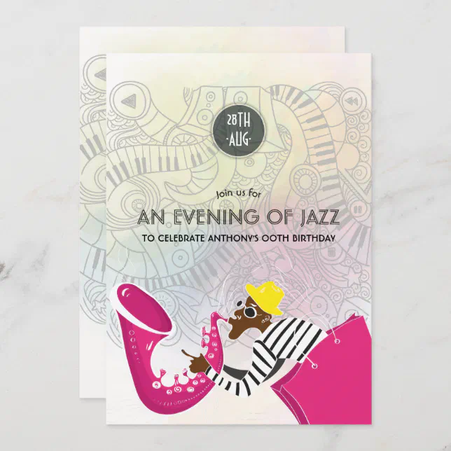 An evening of Jazz any occasion Party invitation | Zazzle