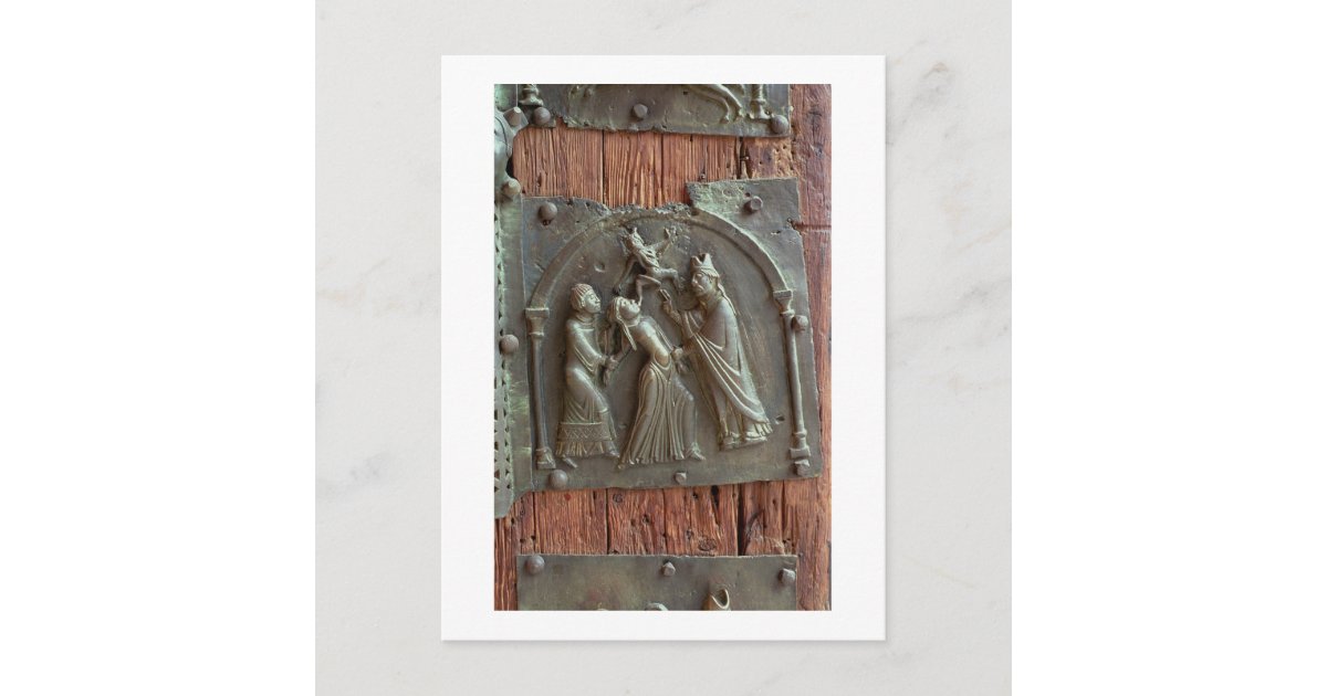 An Exorcism, panel from the right hand door, 12th Postcard | Zazzle