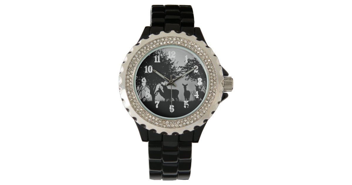 An image of some deer in the morning mist watch | Zazzle