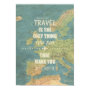 An inspiring travel quotes poster | Zazzle