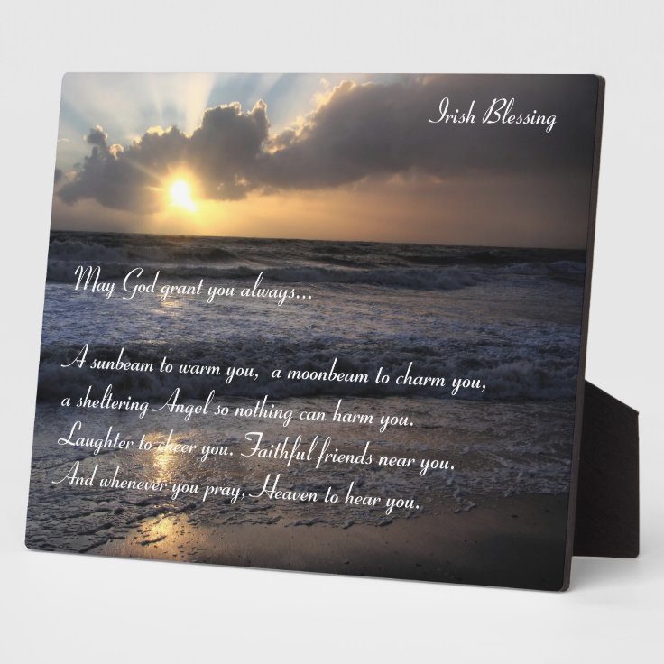 An Irish Blessing Plaque | Zazzle