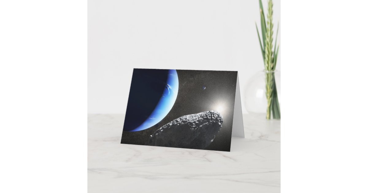 An Neptune's Tiny Moon Hippocamp. Card | Zazzle
