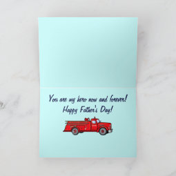 An Uncle like a Dad with Fire Engine Card | Zazzle