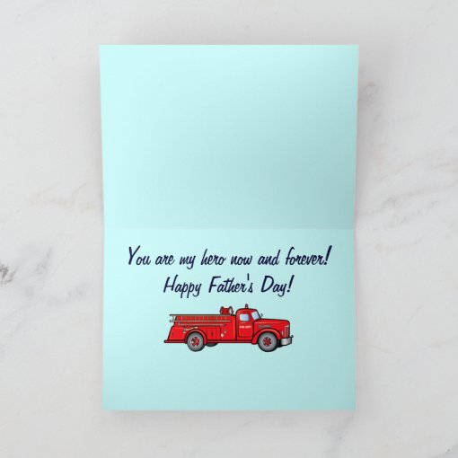 An Uncle like a Dad with Fire Engine Card | Zazzle
