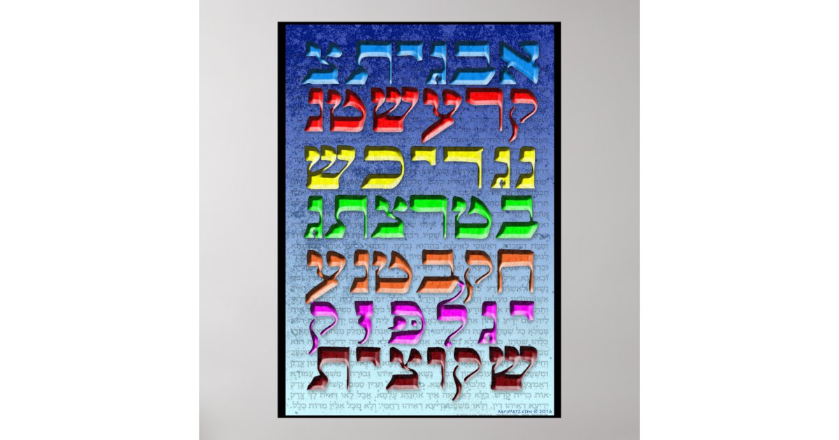 Ana b"Koach ~ Initial Letters ~ Elijah Poster | Zazzle