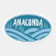 Anaconda Montana Outdoors Oval Sticker | Zazzle
