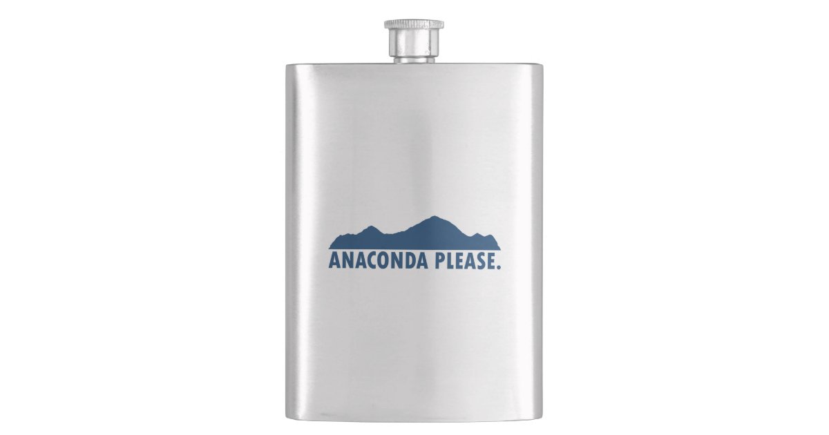 Anaconda Montana Please Flask | Zazzle