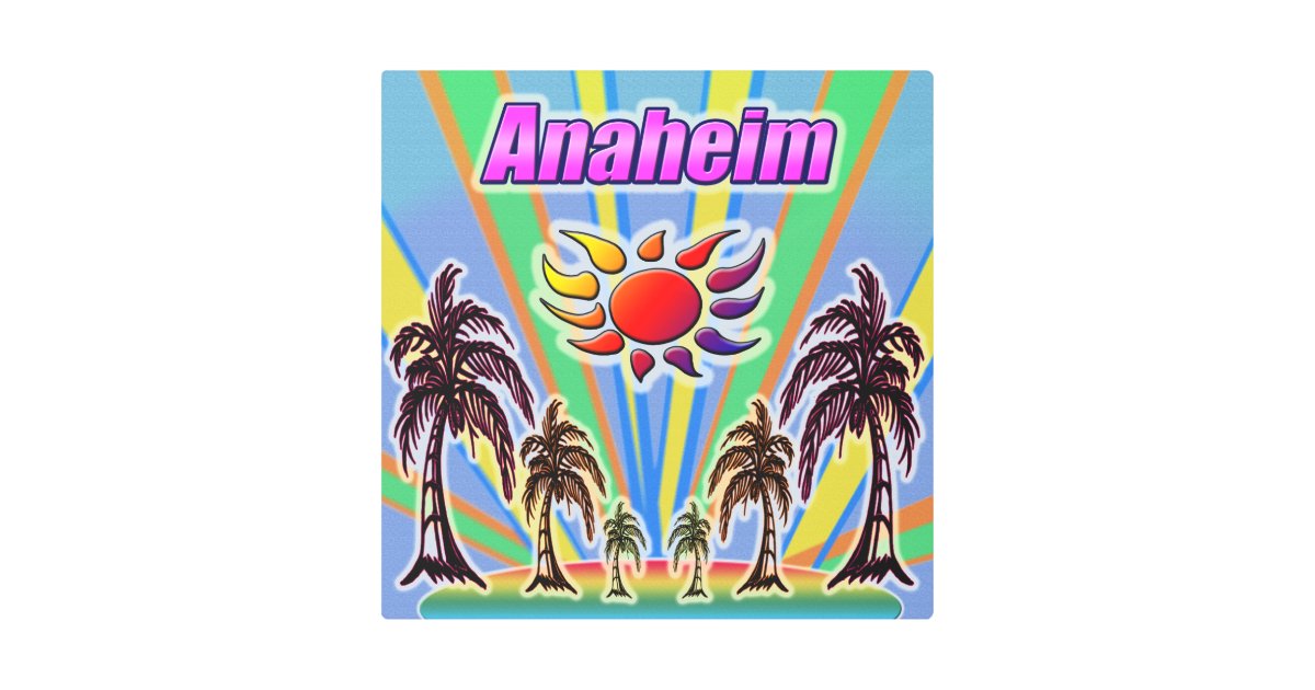 Anaheim Summer Love Metal Art | Zazzle
