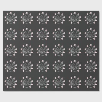 Analog Vacuum Tube Pin Layout Amplifier Preamp Wrapping Paper | Zazzle