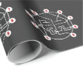 Analog Vacuum Tube Pin Layout Amplifier Preamp Wrapping Paper | Zazzle