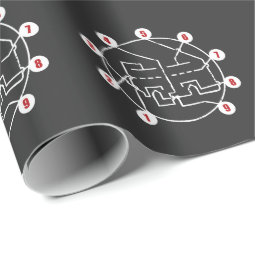 Analog Vacuum Tube Pin Layout Amplifier Preamp Wrapping Paper | Zazzle